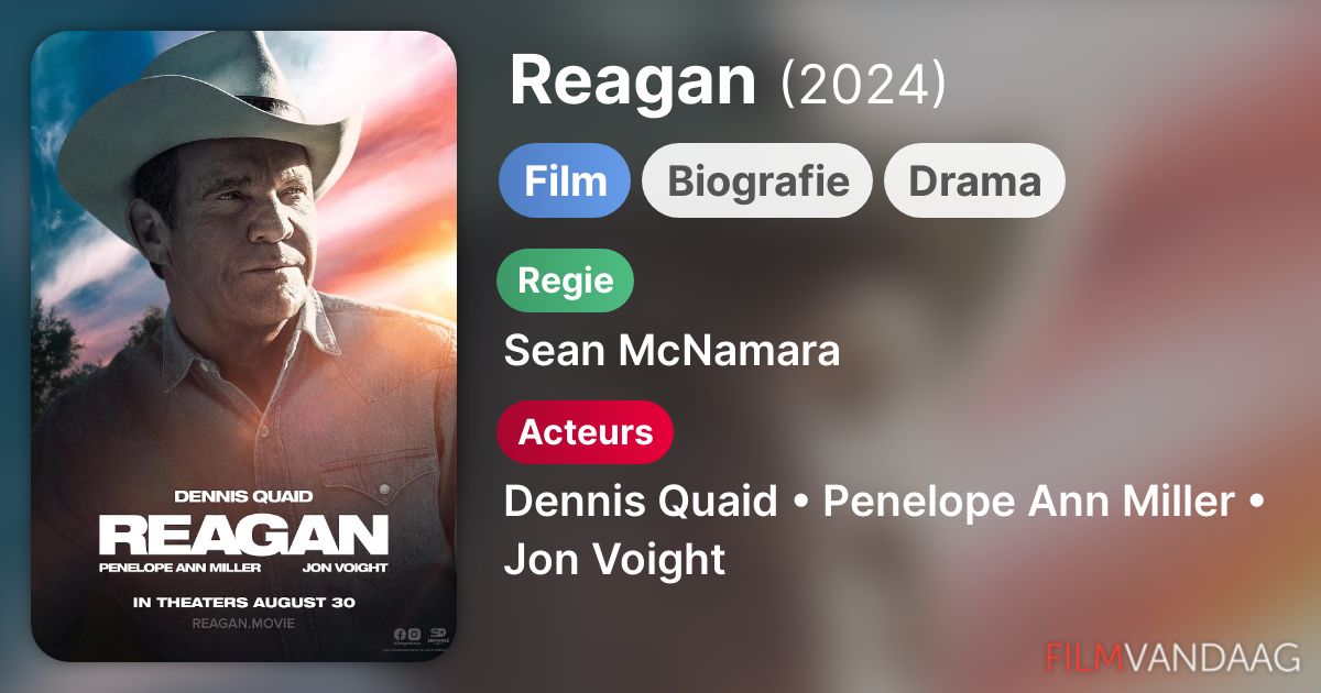 Reagan (film, 2024) - FilmVandaag.nl