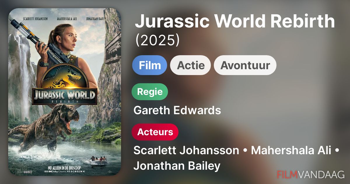 Jurassic World Rebirth in de Bioscoop (Alle Bioscooptijden ...