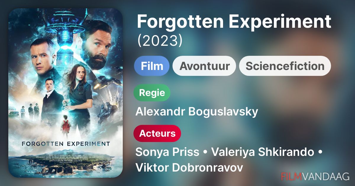 Forgotten Experiment (film, 2023) - FilmVandaag.nl