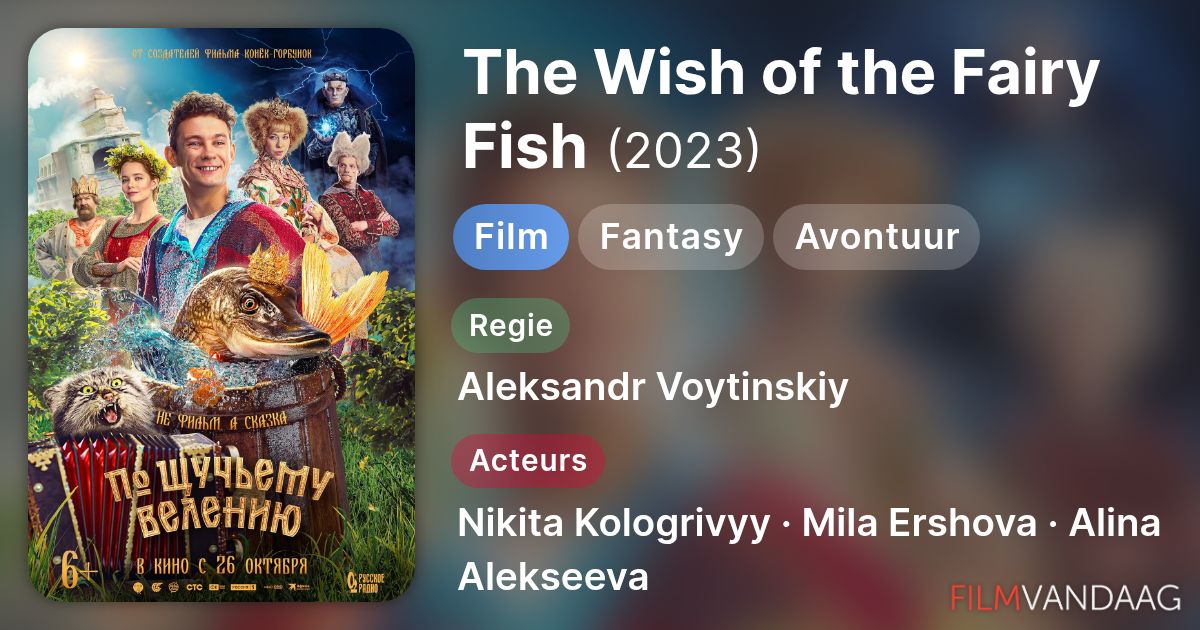 Alle acteurs in The Wish of the Fairy Fish (film, 2023) - FilmVandaag.nl