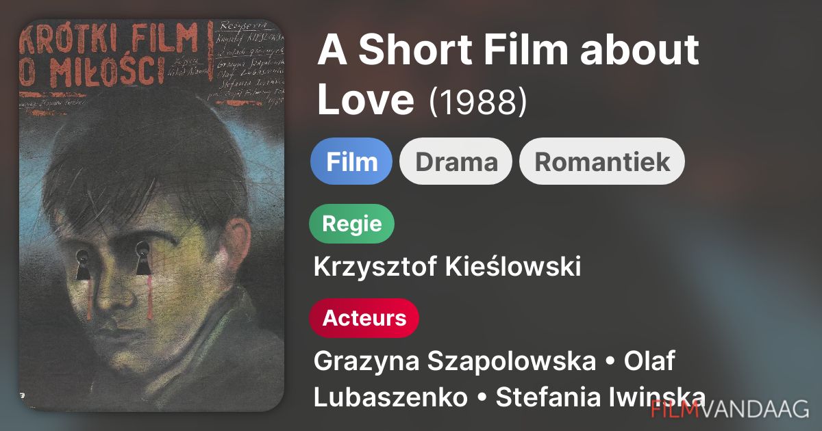 A Short Film about Love (film, 1988) - FilmVandaag.nl