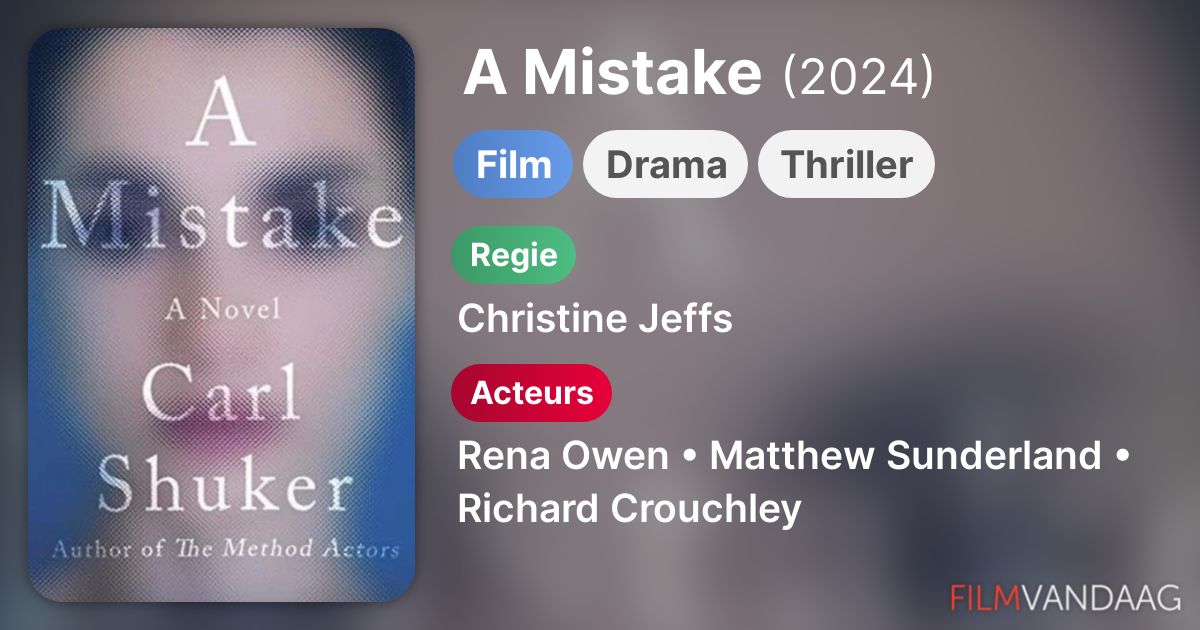A Mistake (film, 2024) - FilmVandaag.nl