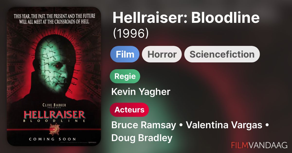 Hellraiser: Bloodline (film, 1996) - FilmVandaag.nl