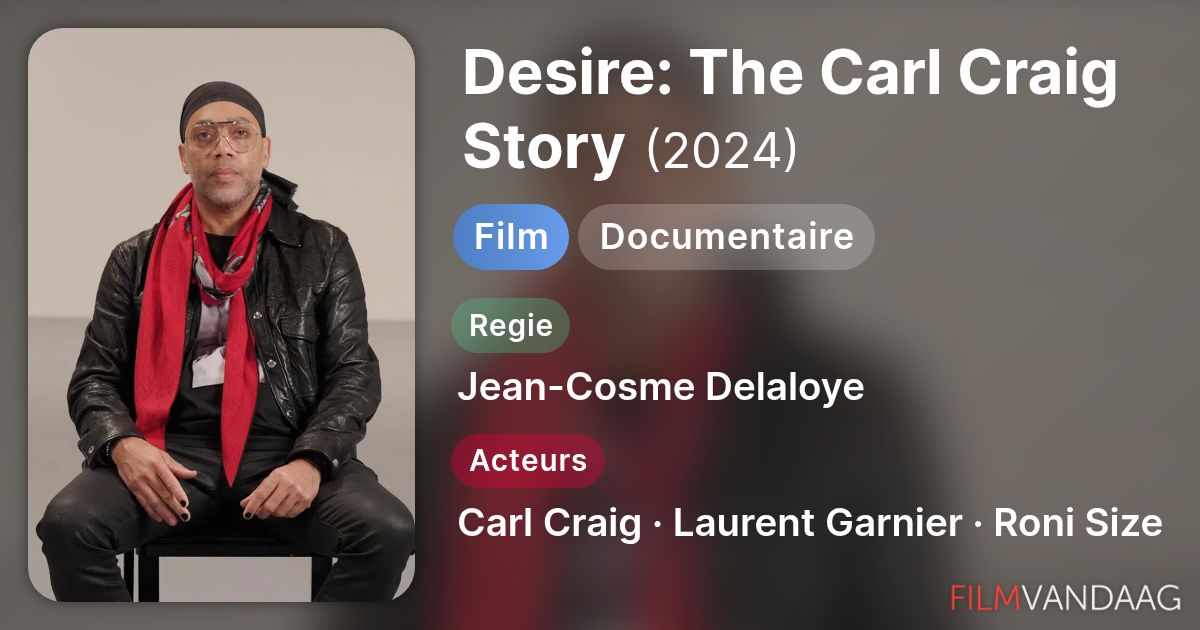 Desire: The Carl Craig Story (film, 2024) - FilmVandaag.nl