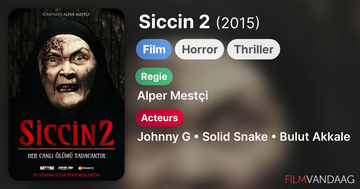 Siccin 2 (film, 2015) - FilmVandaag.nl