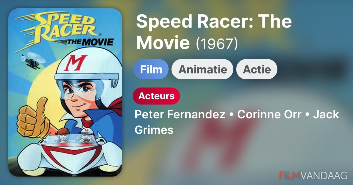 Speed Racer: The Movie (film, 1967) - FilmVandaag.nl