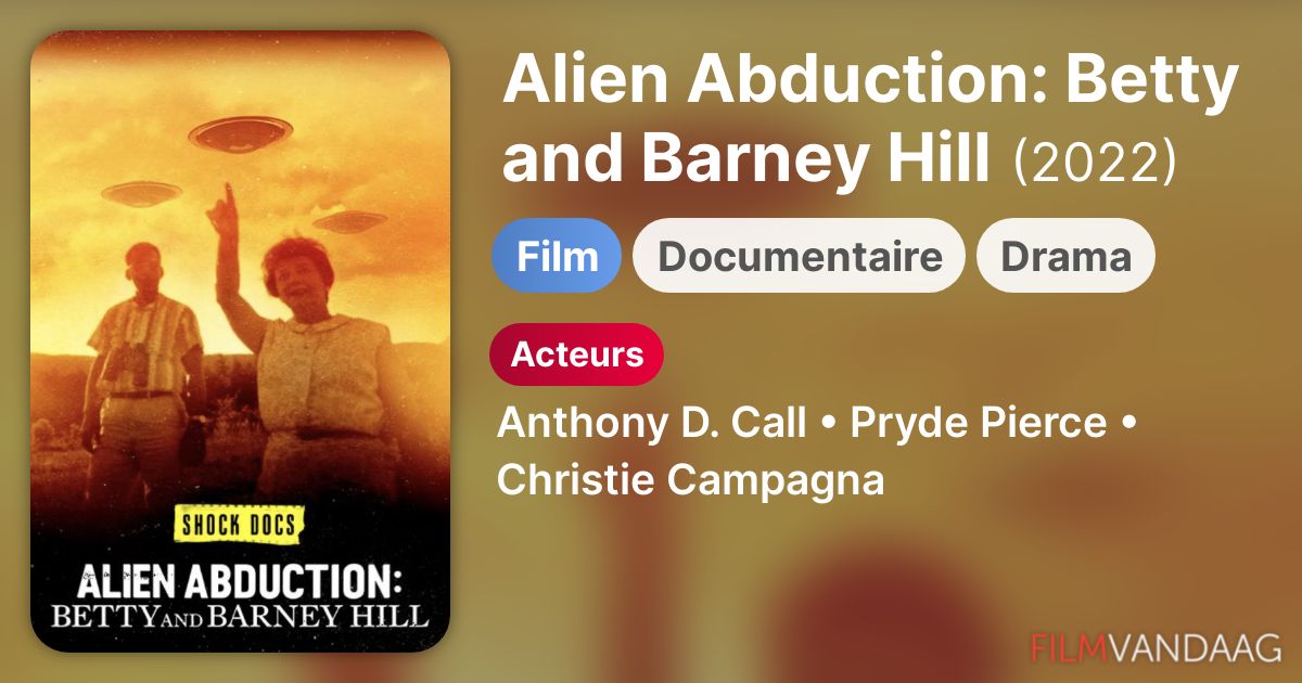 Alien Abduction: Betty and Barney Hill (film, 2022) - FilmVandaag.nl