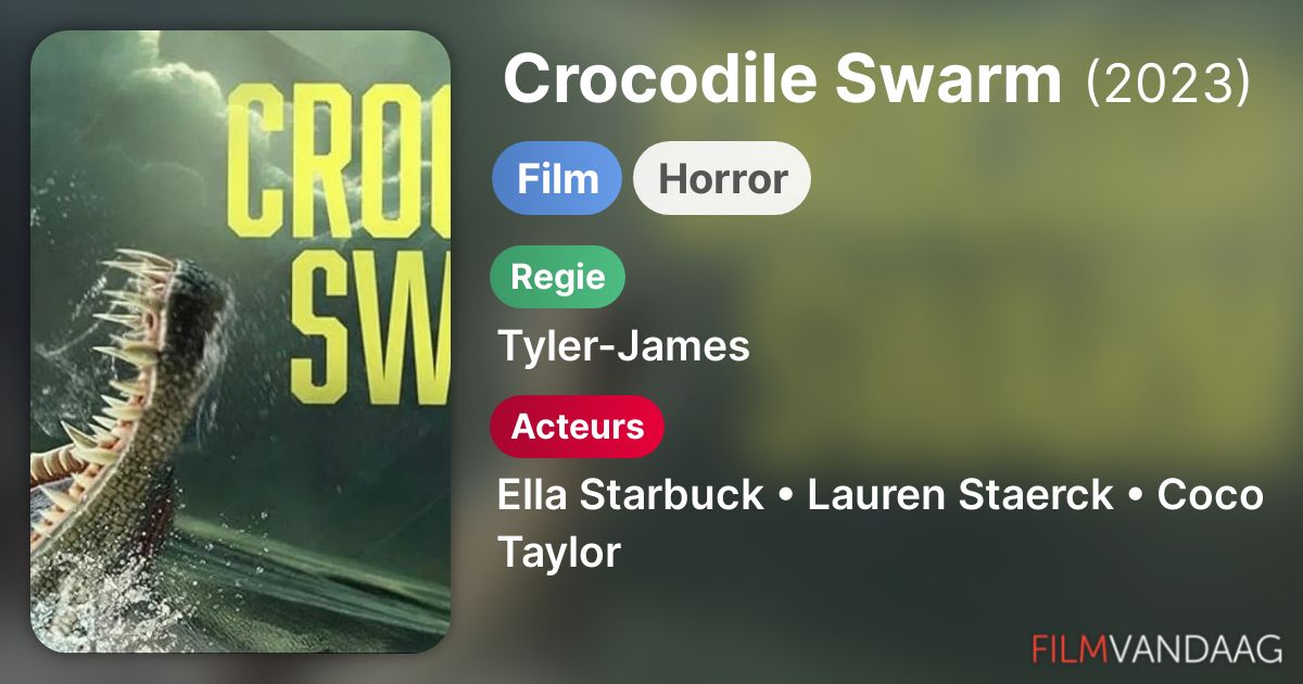 Crocodile Swarm (film, 2023) kopen op dvd of blu-ray - FilmVandaag.nl