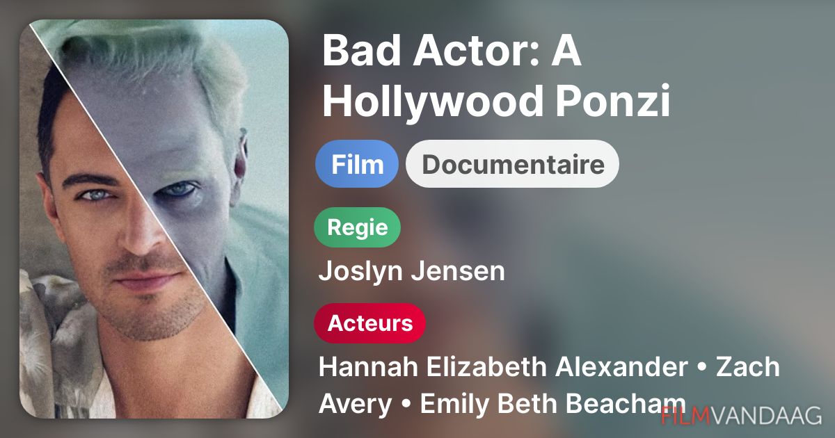 Bad Actor: A Hollywood Ponzi Scheme (film, 2024) kopen op dvd of blu ...