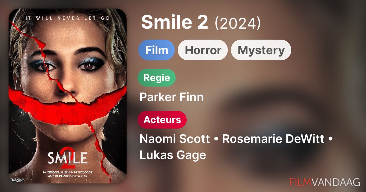 Smile 2 (film, 2024) Nu Online Kijken - FilmVandaag.nl