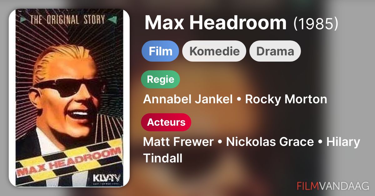 Max Headroom (film, 1985) - FilmVandaag.nl