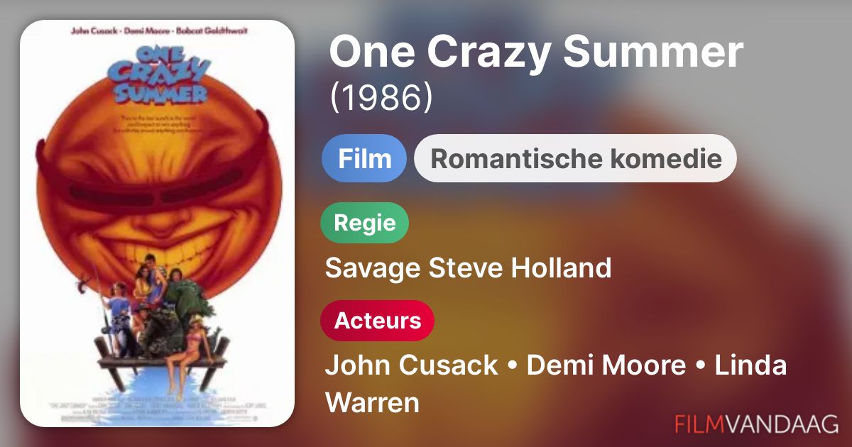 One Crazy Summer (film, 1986) - FilmVandaag.nl