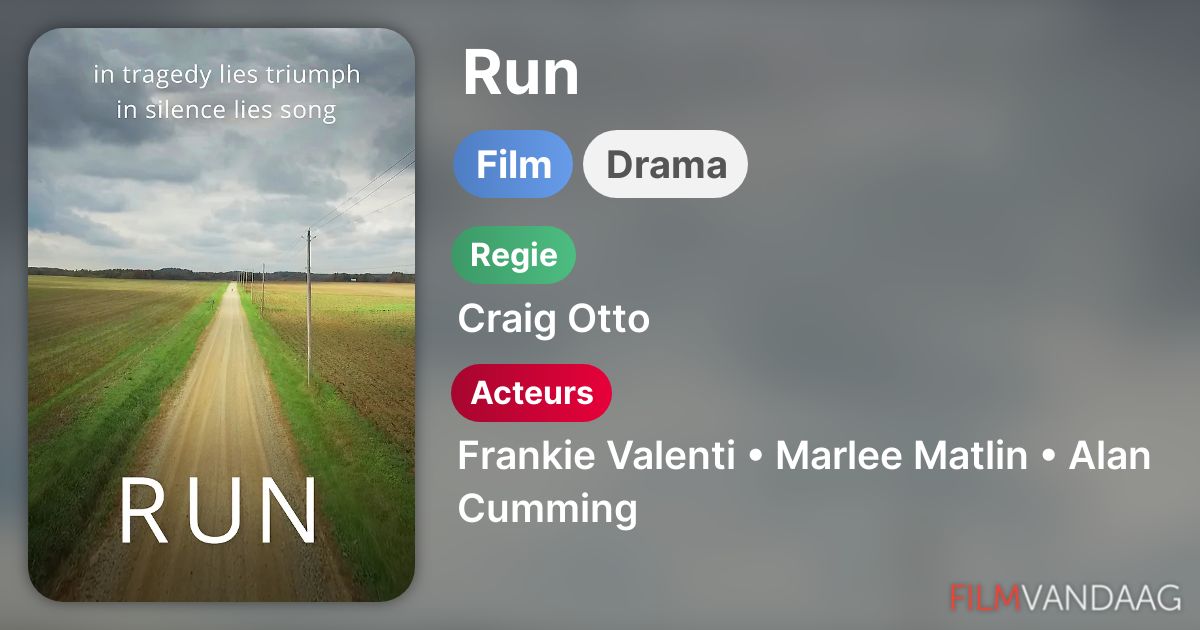 Run (film) - FilmVandaag.nl