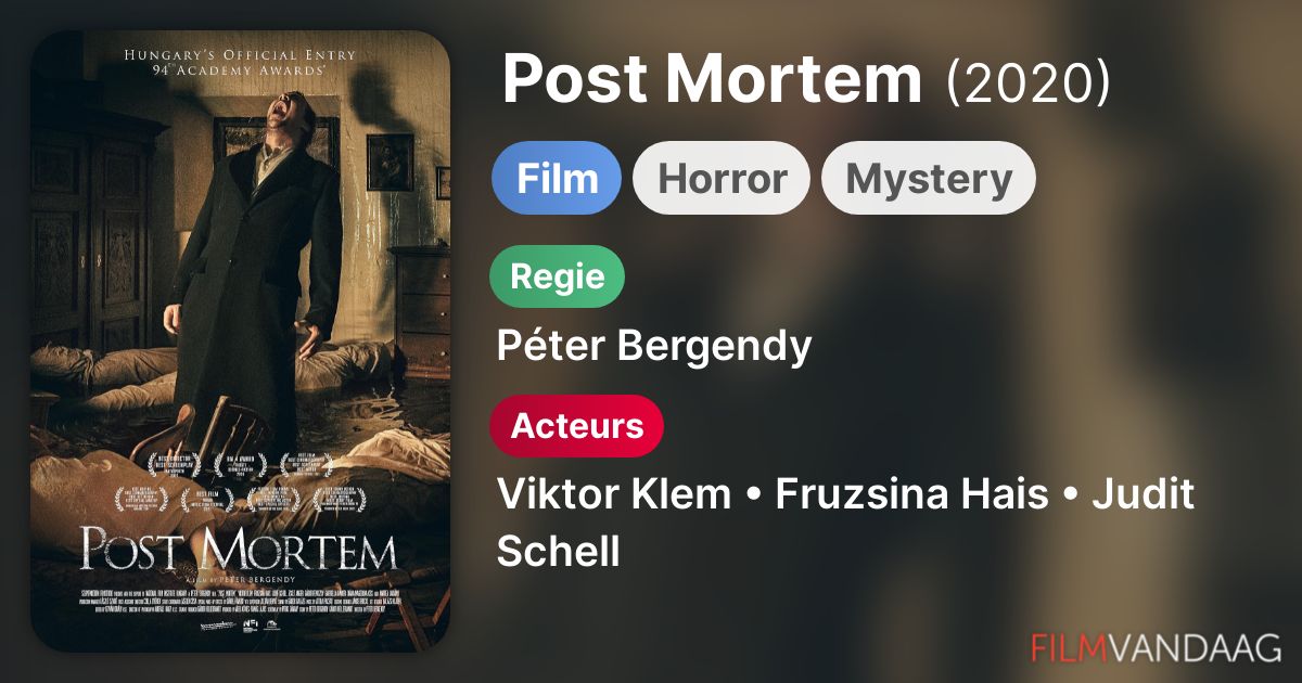 Post Mortem (film, 2020) - FilmVandaag.nl
