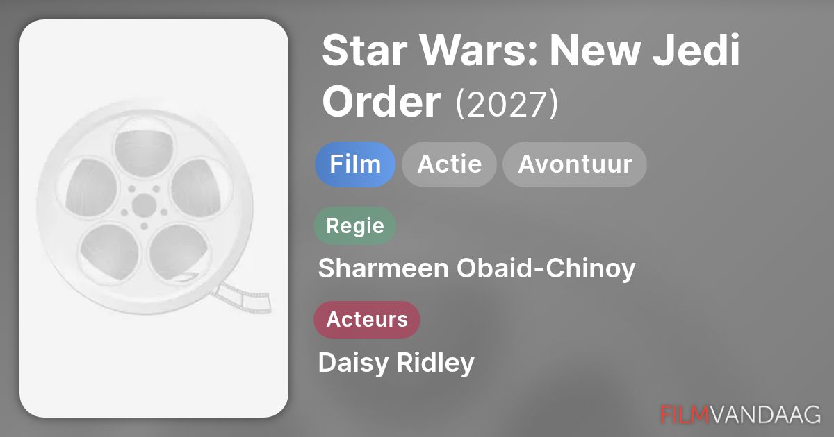 Star Wars: New Jedi Order (film, 2027) - FilmVandaag.nl