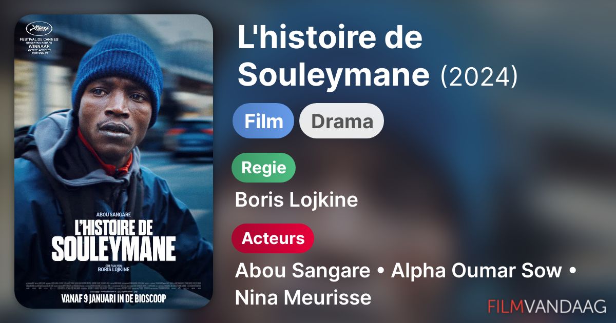 L'histoire de Souleymane (film, 2024) - FilmVandaag.nl