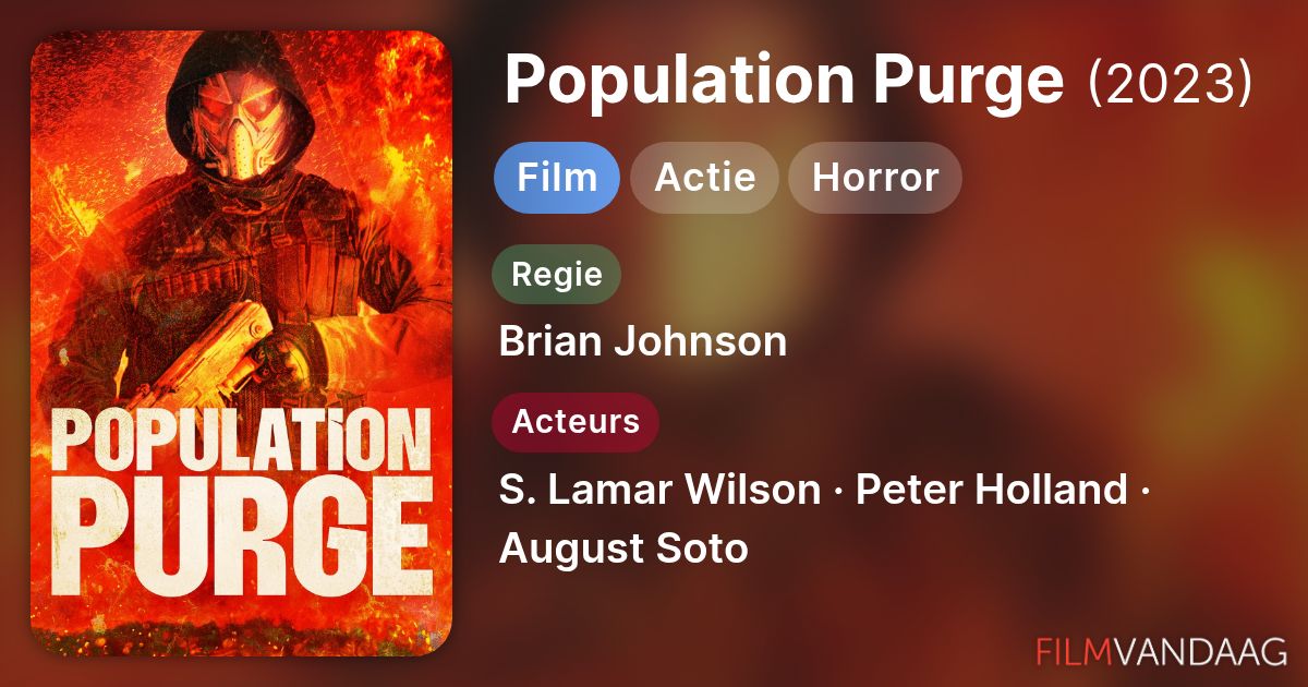 Population Purge (film, 2023) - FilmVandaag.nl