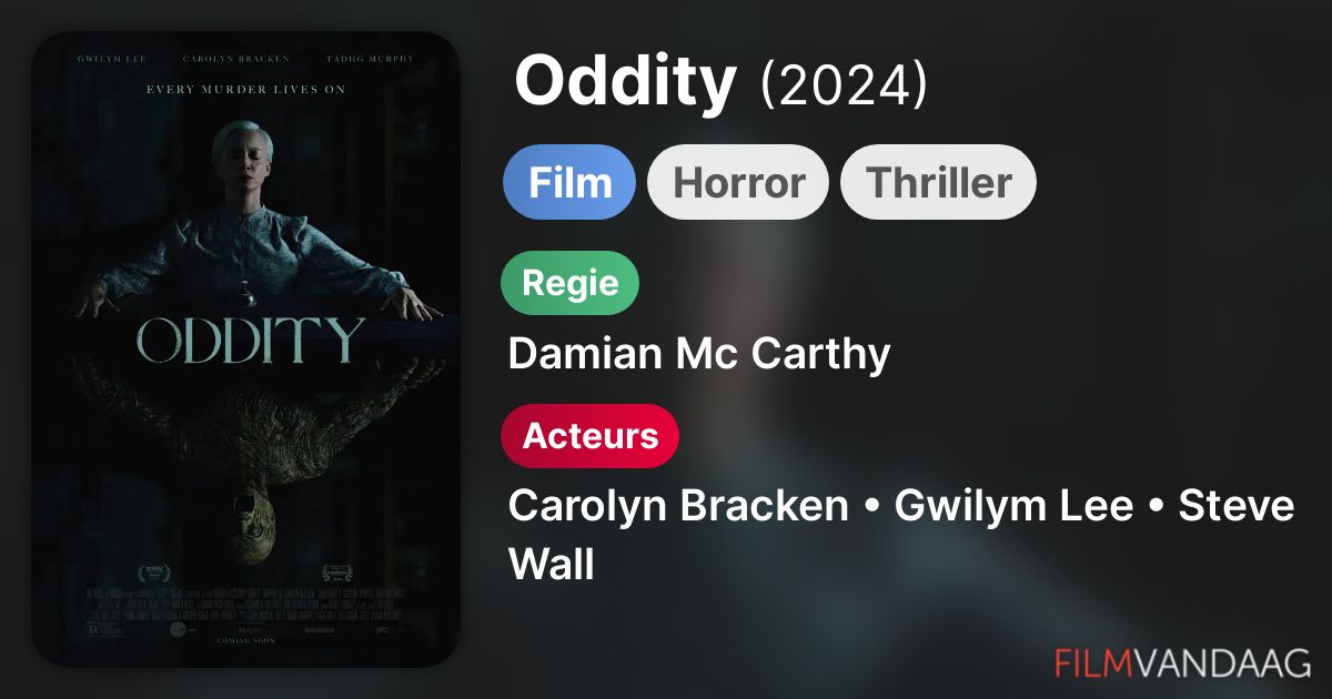 Oddity (film, 2024) - FilmVandaag.nl