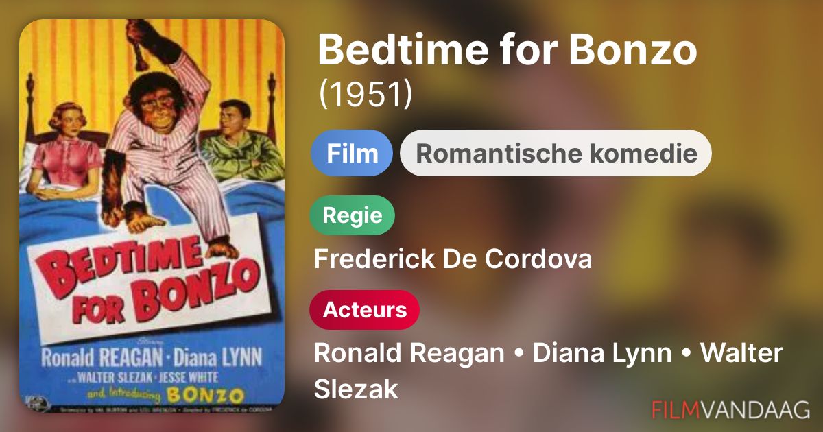 Bedtime for Bonzo (film, 1951) - FilmVandaag.nl