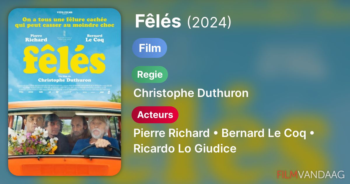 Fêlés (film, 2024) Nu Online Kijken - FilmVandaag.nl