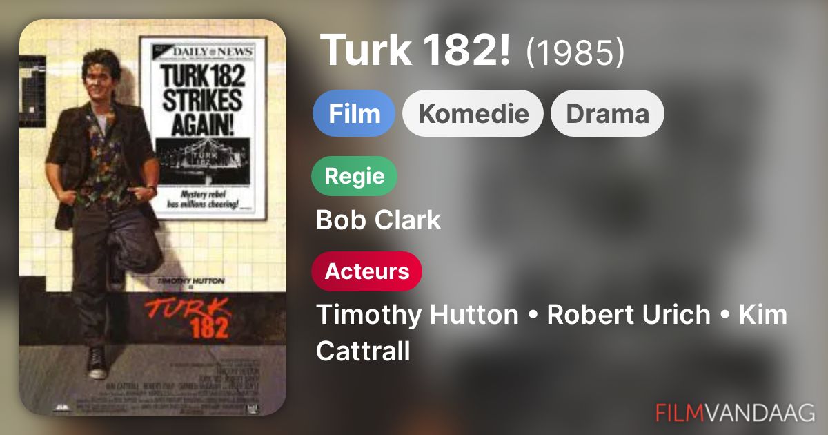Turk 182! (film, 1985) - FilmVandaag.nl