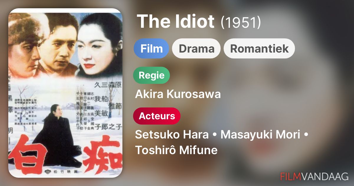 The Idiot (film, 1951) Nu Online Kijken - FilmVandaag.nl