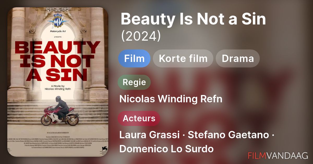 Beauty Is Not a Sin (film, 2024) - FilmVandaag.nl
