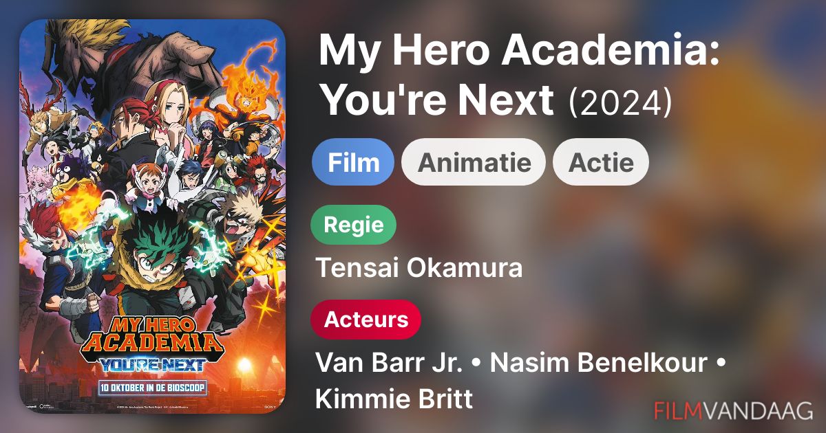 My Hero Academia: You're Next (film, 2024) - FilmVandaag.nl