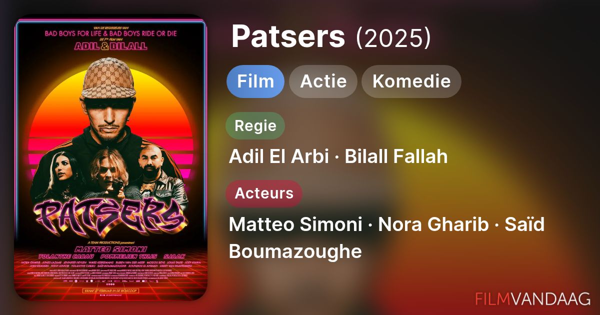 Patsers (film, 2025) - FilmVandaag.nl