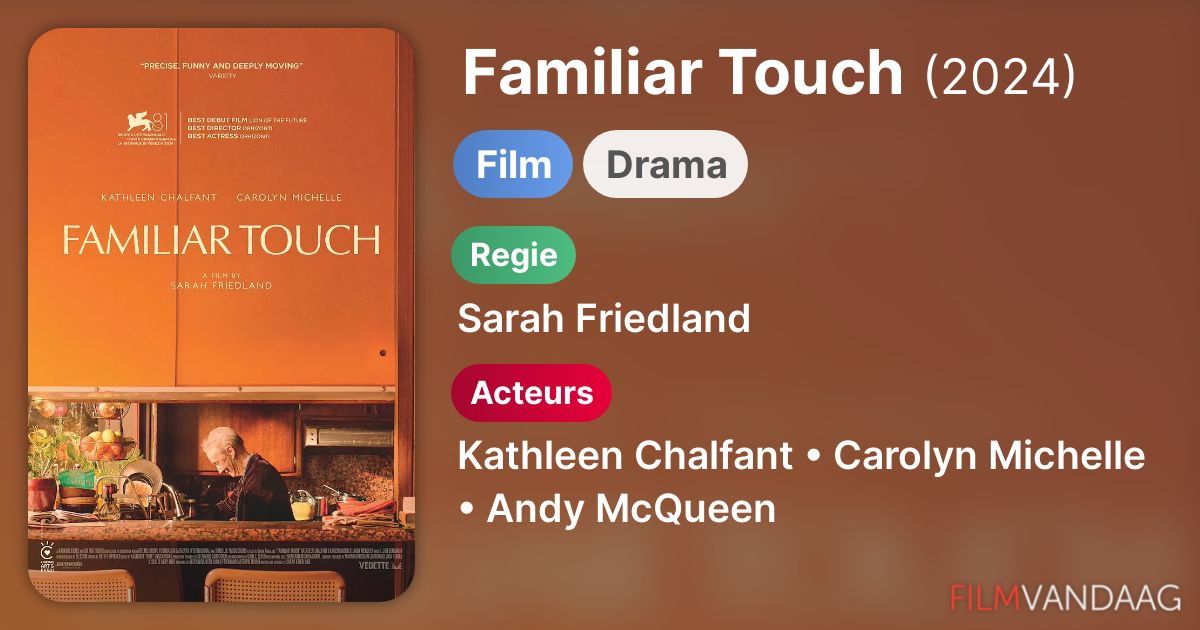 Familiar Touch (film, 2024) - FilmVandaag.nl