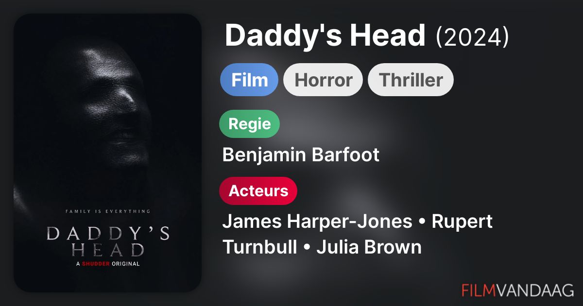 Daddy's Head in de Bioscoop (Alle Bioscooptijden) - FilmVandaag.nl