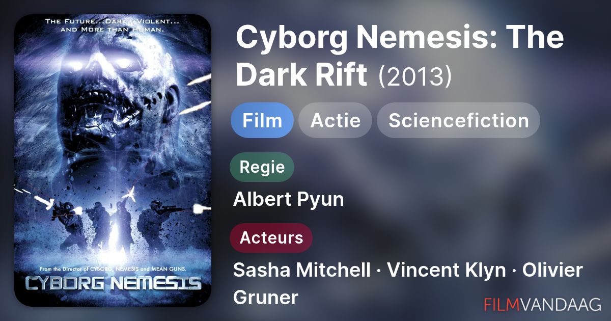 Cyborg Nemesis: The Dark Rift (film, 2013) - FilmVandaag.nl