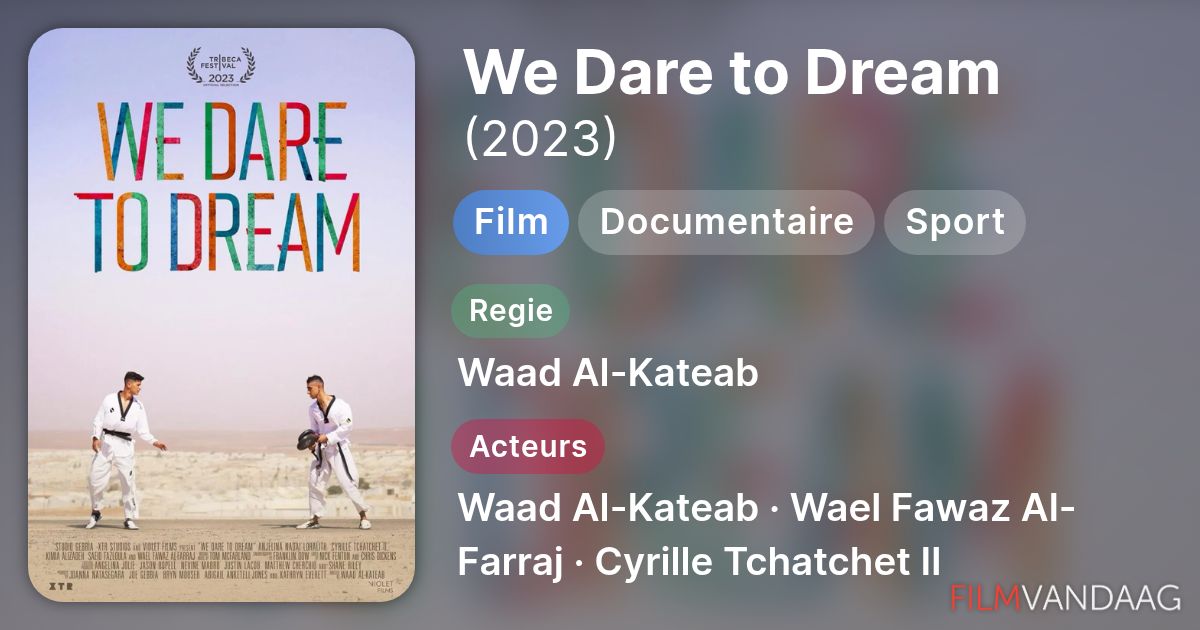 We Dare to Dream (film, 2023) - FilmVandaag.nl