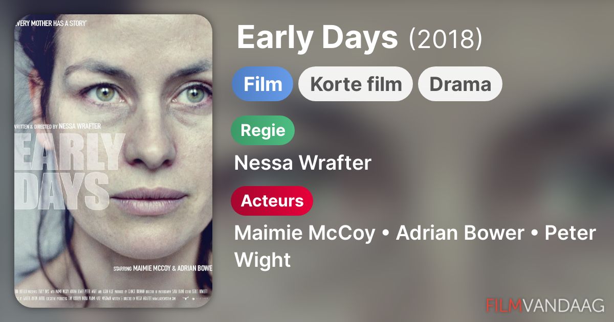 Early Days (film, 2018) - FilmVandaag.nl