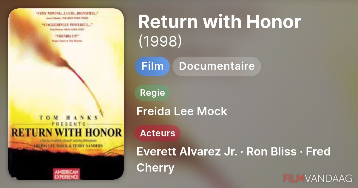 Return with Honor (film, 1998) - FilmVandaag.nl