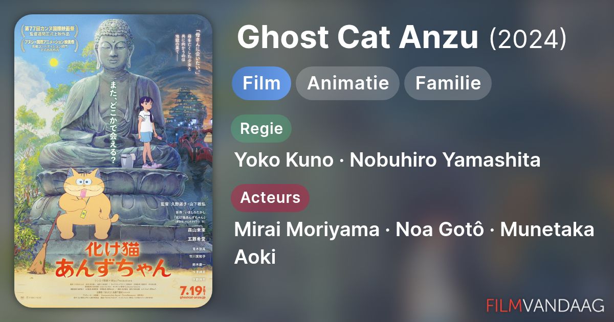 Ghost Cat Anzu (film, 2024) - FilmVandaag.nl
