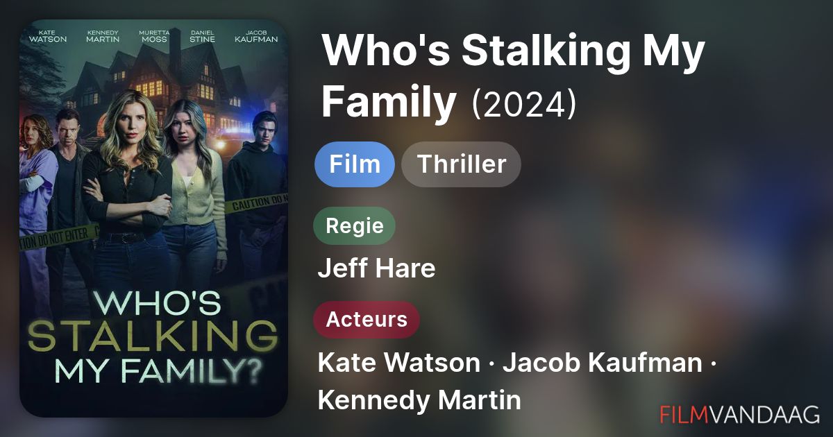 Who's Stalking My Family (film, 2024) - FilmVandaag.nl