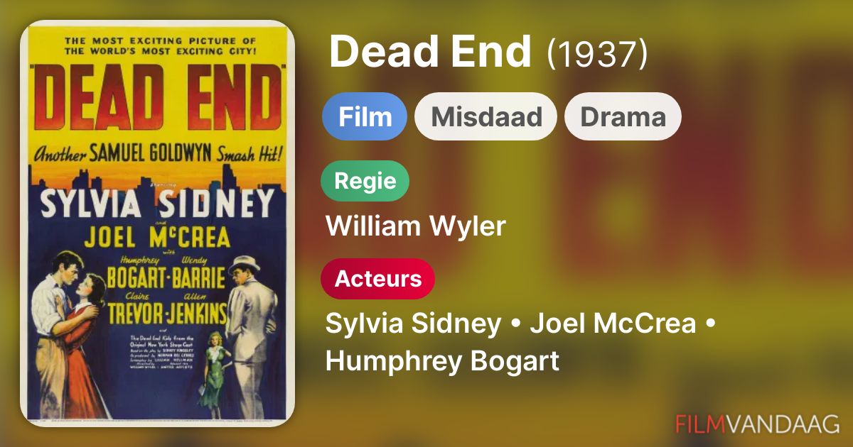 Dead End (film, 1937) - FilmVandaag.nl