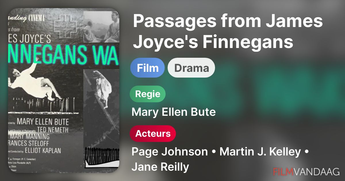 Passages from James Joyce's Finnegans Wake (film, 1966) - FilmVandaag.nl