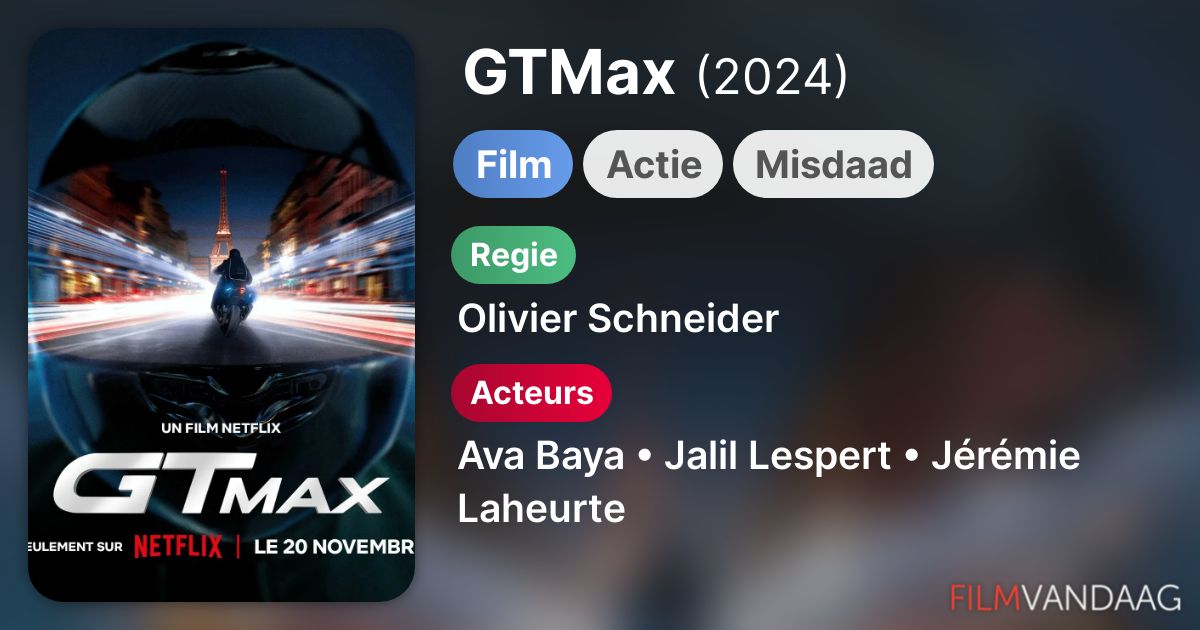 GTMax (film, 2024) - FilmVandaag.nl
