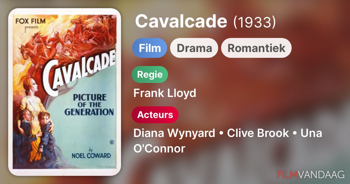 Cavalcade (film, 1933) - FilmVandaag.nl