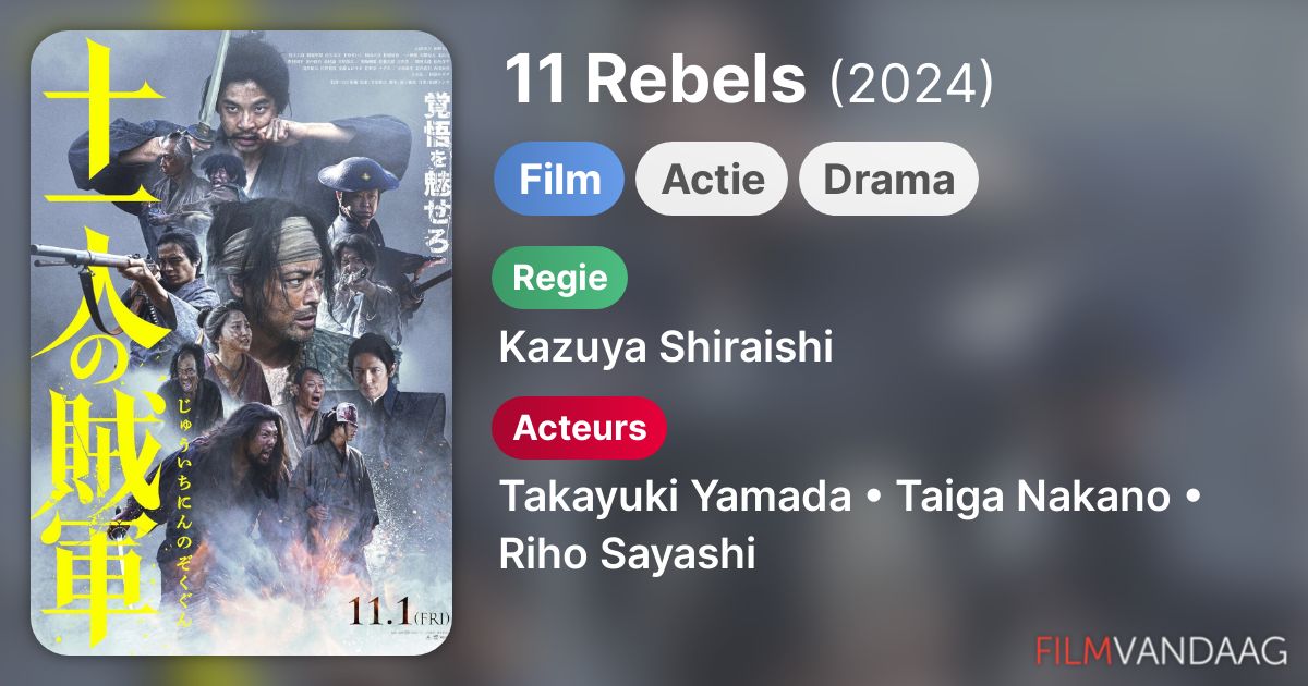 11 Rebels (film, 2024) - FilmVandaag.nl