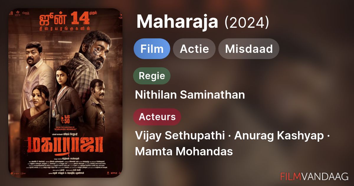 Maharaja (film, 2024) - FilmVandaag.nl