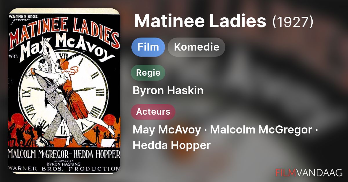 Matinee Ladies (film, 1927) - FilmVandaag.nl