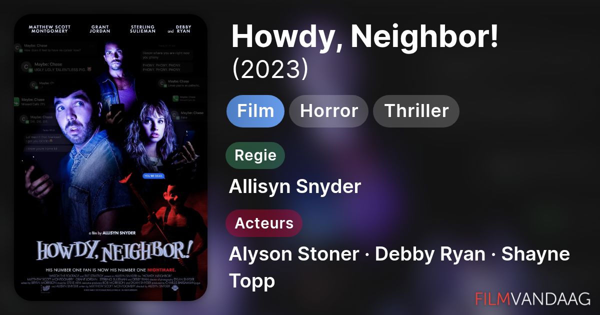 Howdy, Neighbor! (film, 2023) - FilmVandaag.nl