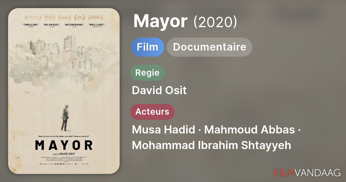 Mayor (film, 2020) Nu Online Kijken - FilmVandaag.nl