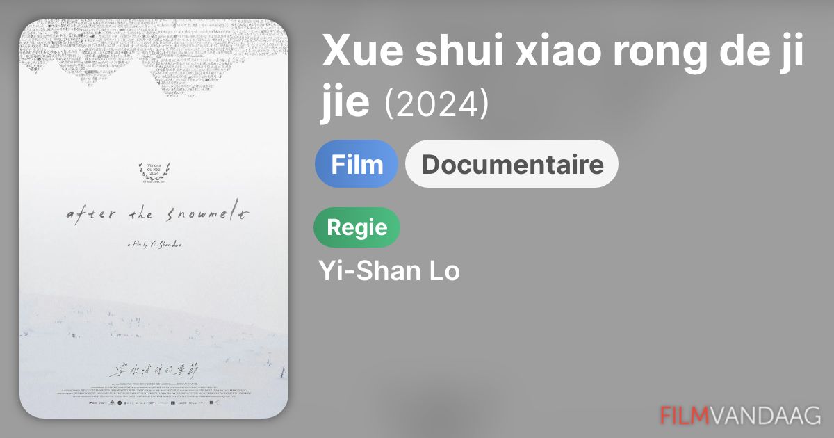 Xue shui xiao rong de ji jie (film, 2024) - FilmVandaag.nl