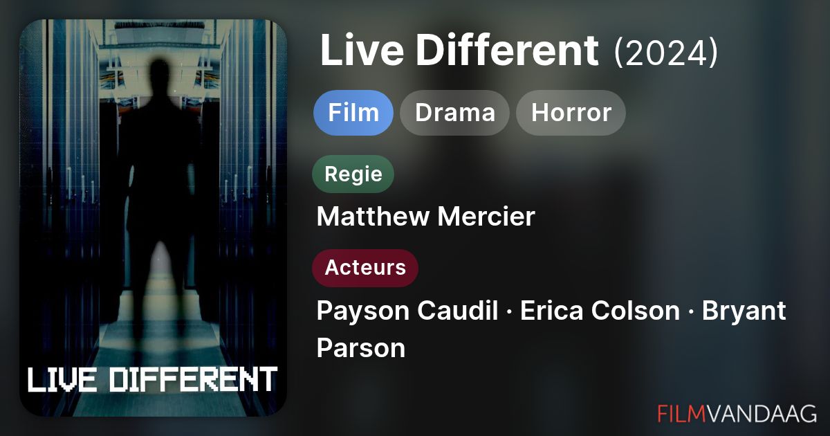 Live Different (film, 2024) - FilmVandaag.nl