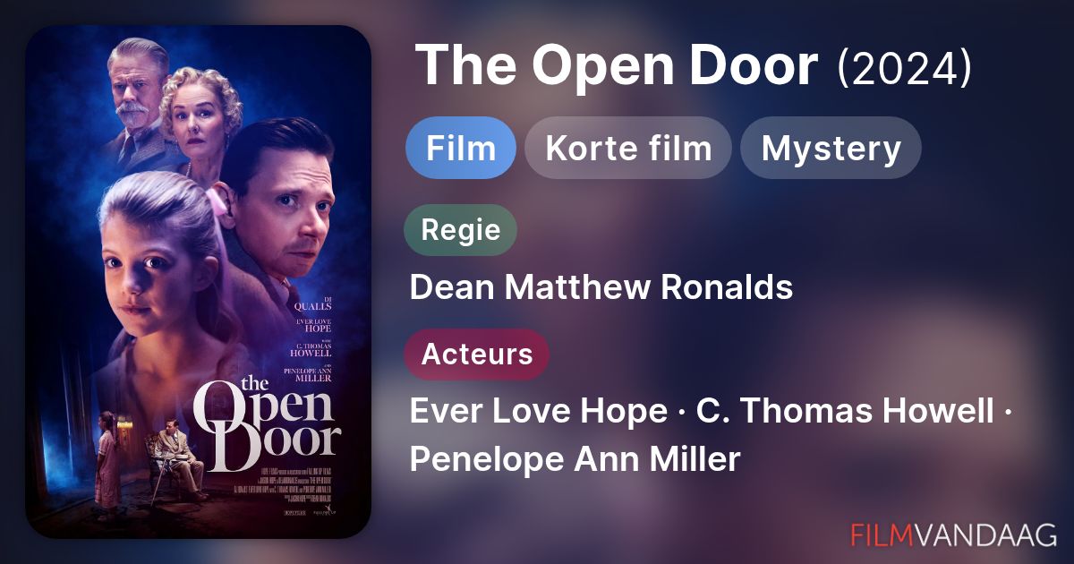 The Open Door (film, 2024) - FilmVandaag.nl