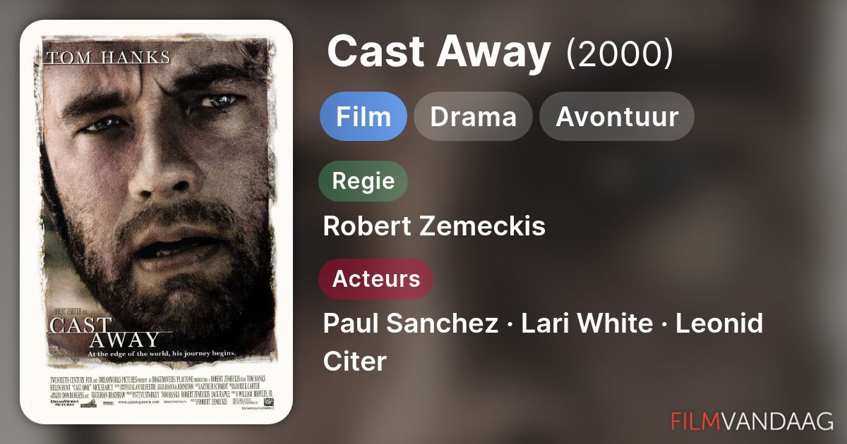 Cast Away (film, 2000) - FilmVandaag.nl